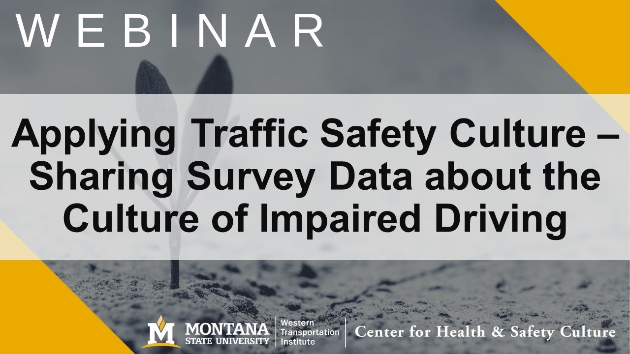 Applying Traffic Safety Culture – Sharing Survey Data about the Culture ...