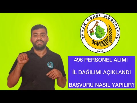 KPSS 60 - 70 PUANLA MÜLAKATSIZ 496 ATAMA (OGM İL DAĞILIMI) ORMAN GENEL MÜDÜRLÜĞÜ BAŞVURUSU
