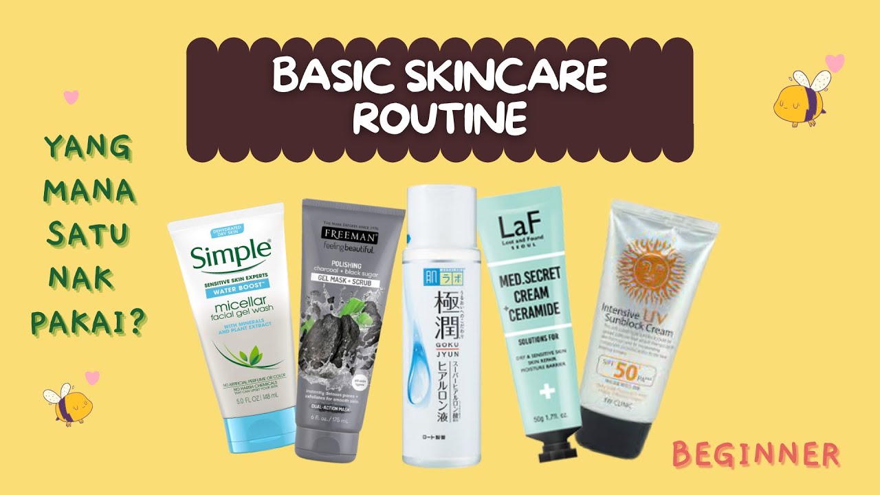 Basic Skincare Routine for Beginners 🌟 - YouTube