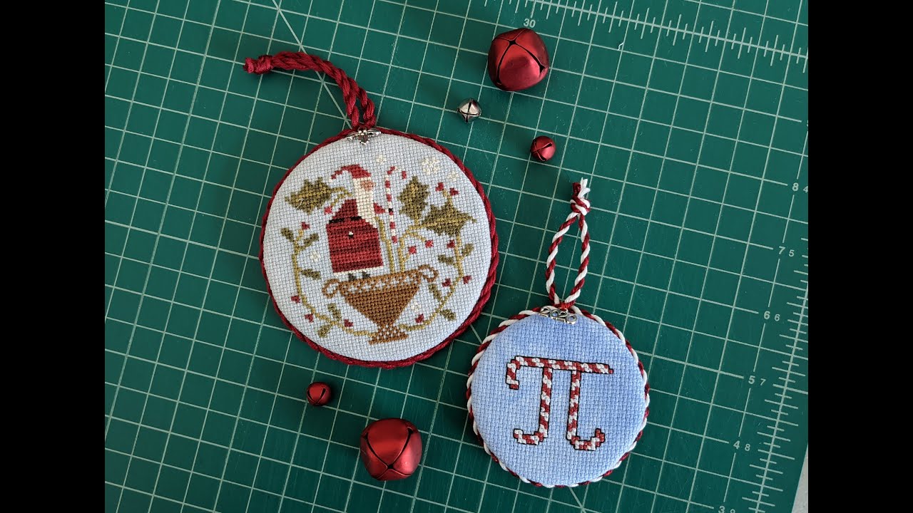 Flosstube Extra: Cross Stitch Round Ornament and Cording Finishing ...