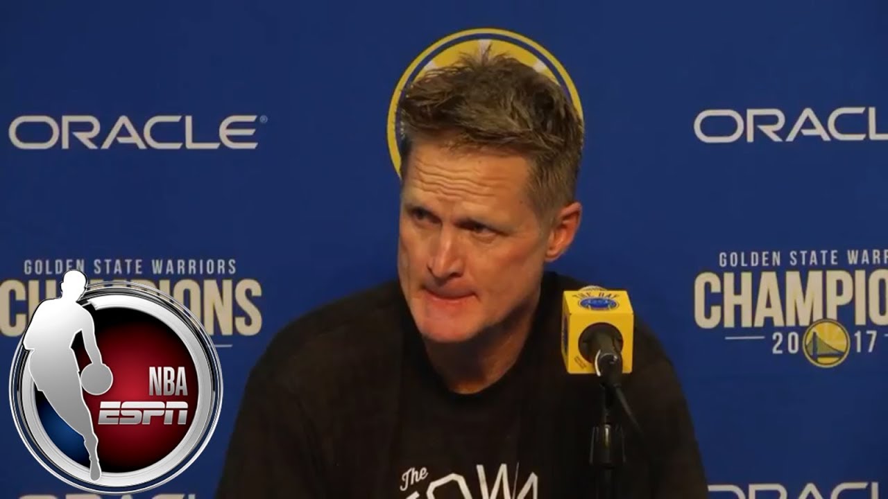 [FULL] Steve Kerr speaks before Warriors vs. Spurs | NBA on ESPN - YouTube