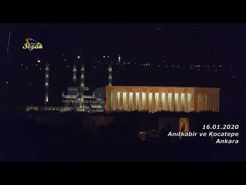 Anıtkabir ve Kocatepe cami gece.(16.01.2020)