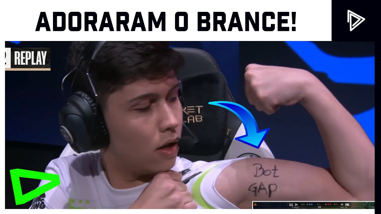 REAÇÃO DOS CASTER GRINGO AO BOT GAP DO BRANCE - YouTube
