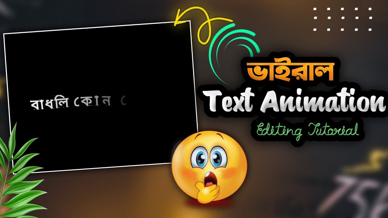 Viral text Animation video editing|Lyrics status video editing Tutorial ...