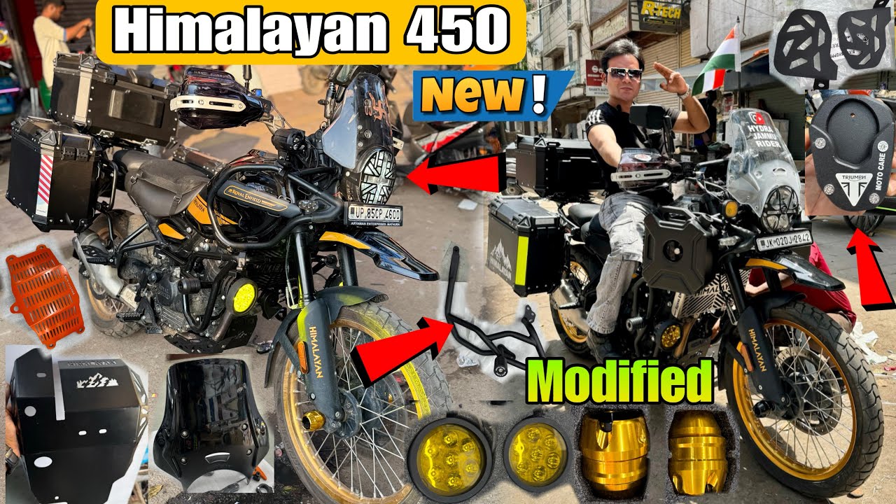 Royal Enfield himalayan 450 Modified | himalayan 450 modification ...
