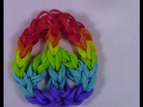 Loom band peace - SVENSKA - YouTube
