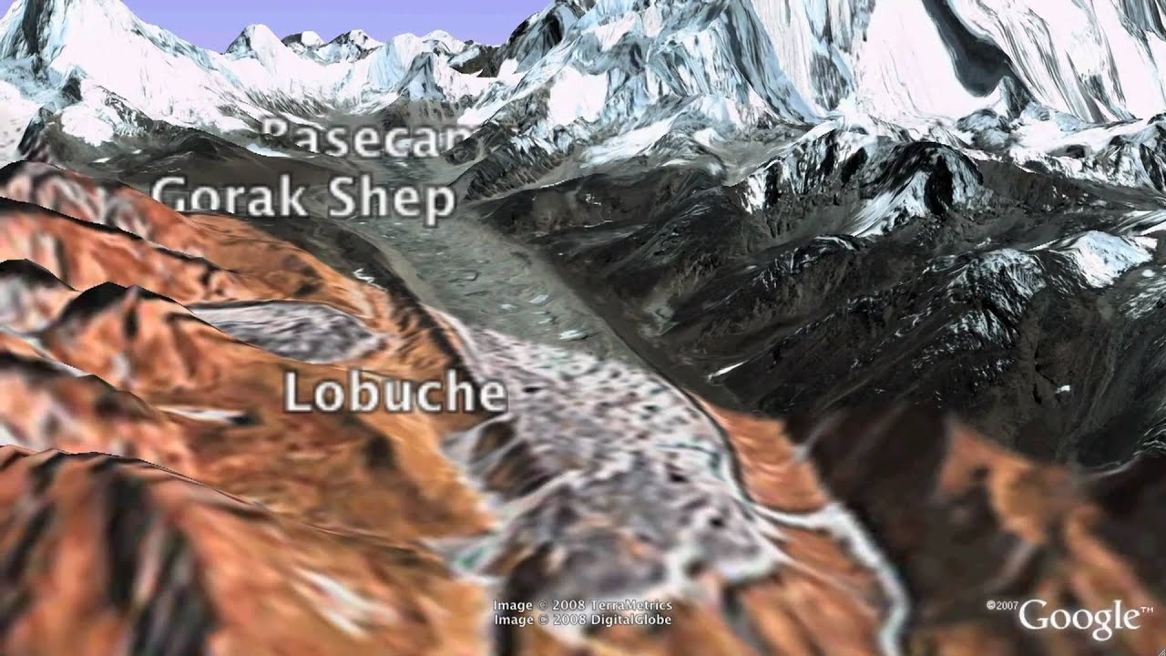 Google map - Lukla to everest base camp - YouTube