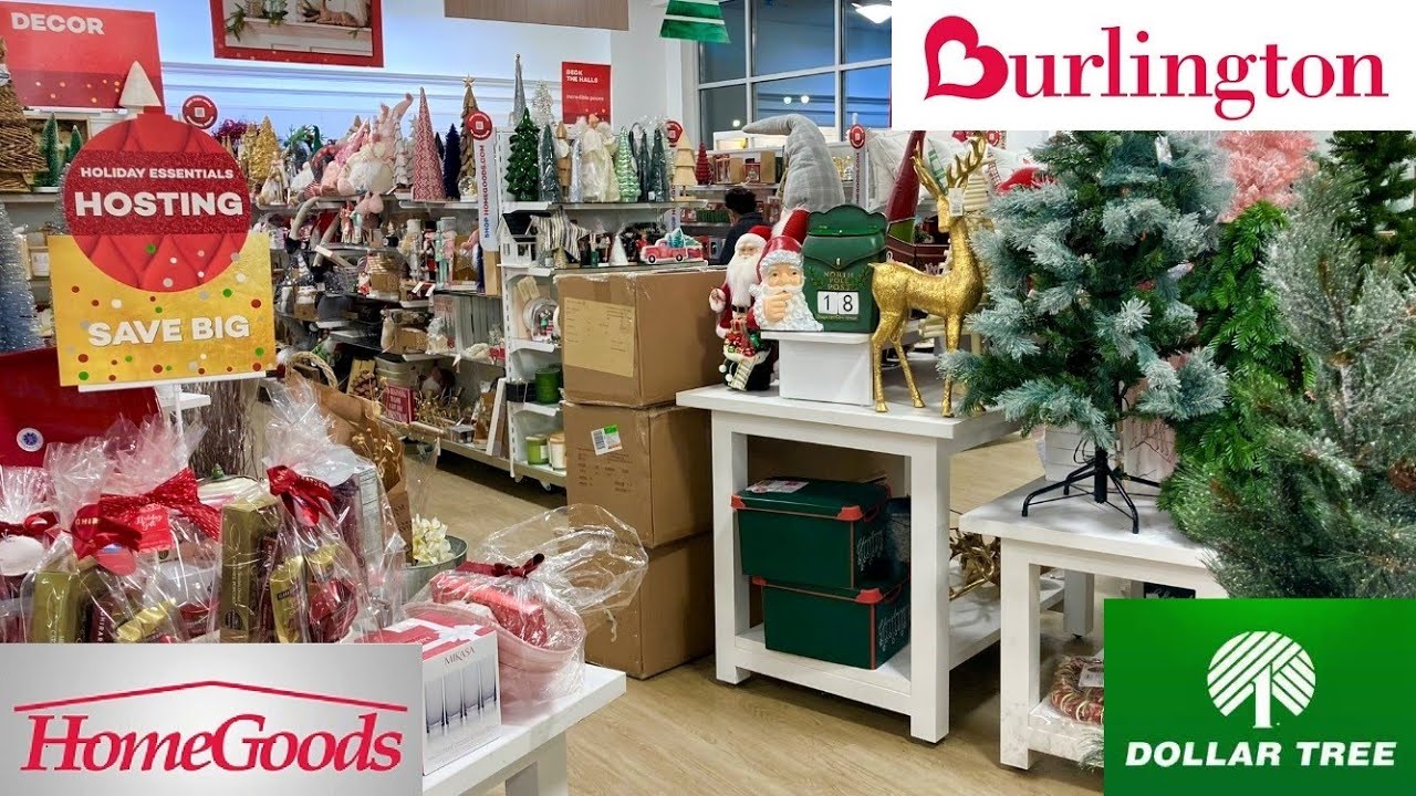 HOMEGOODS BURLINGTON DOLLAR TREE CHRISTMAS DECORATIONS DECOR SHOP WITH ...