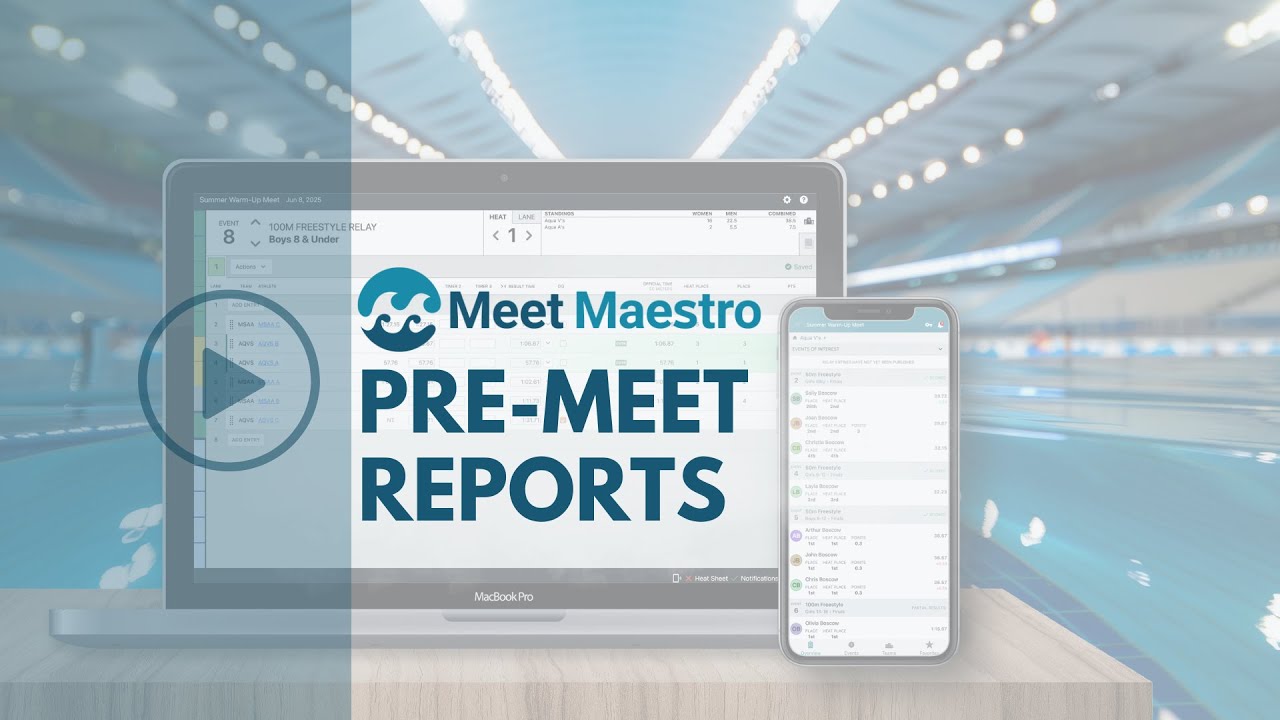 Meet Maestro Pre Meet Reports - YouTube