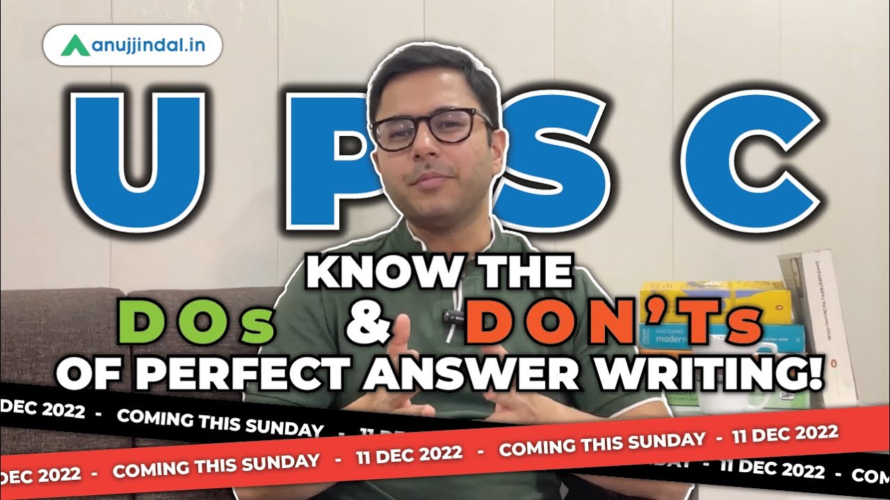 Dos and Don'ts of Perfect Answer Writing | UPSC CSE - YouTube