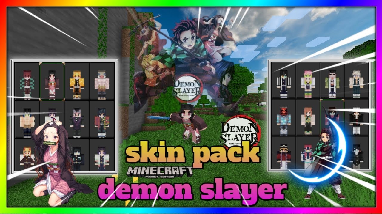ANIME DEMON SLAYER SKIN PACK NO PASSWORD DAN GRATIS🆓 - YouTube
