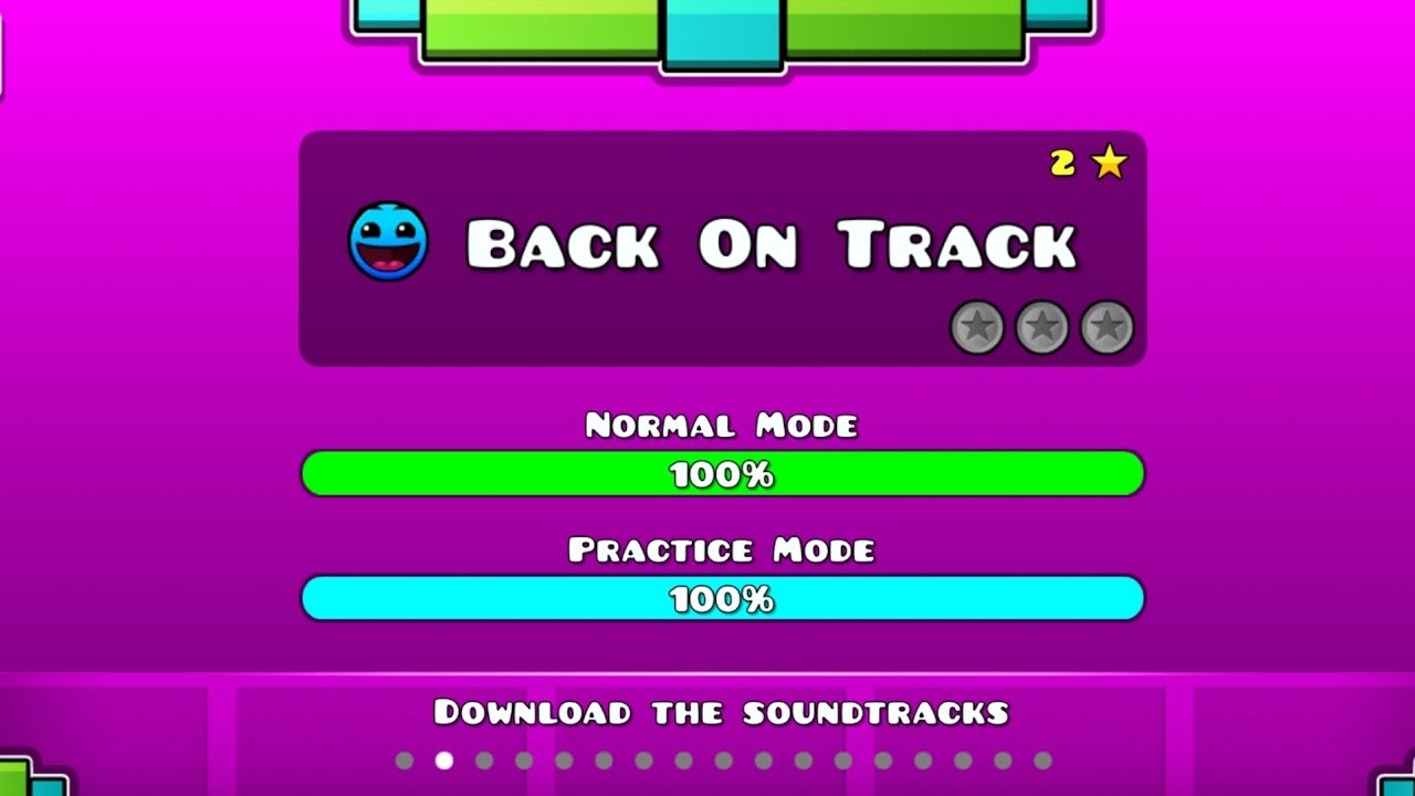 beating level 2 in Geometry Dash - YouTube