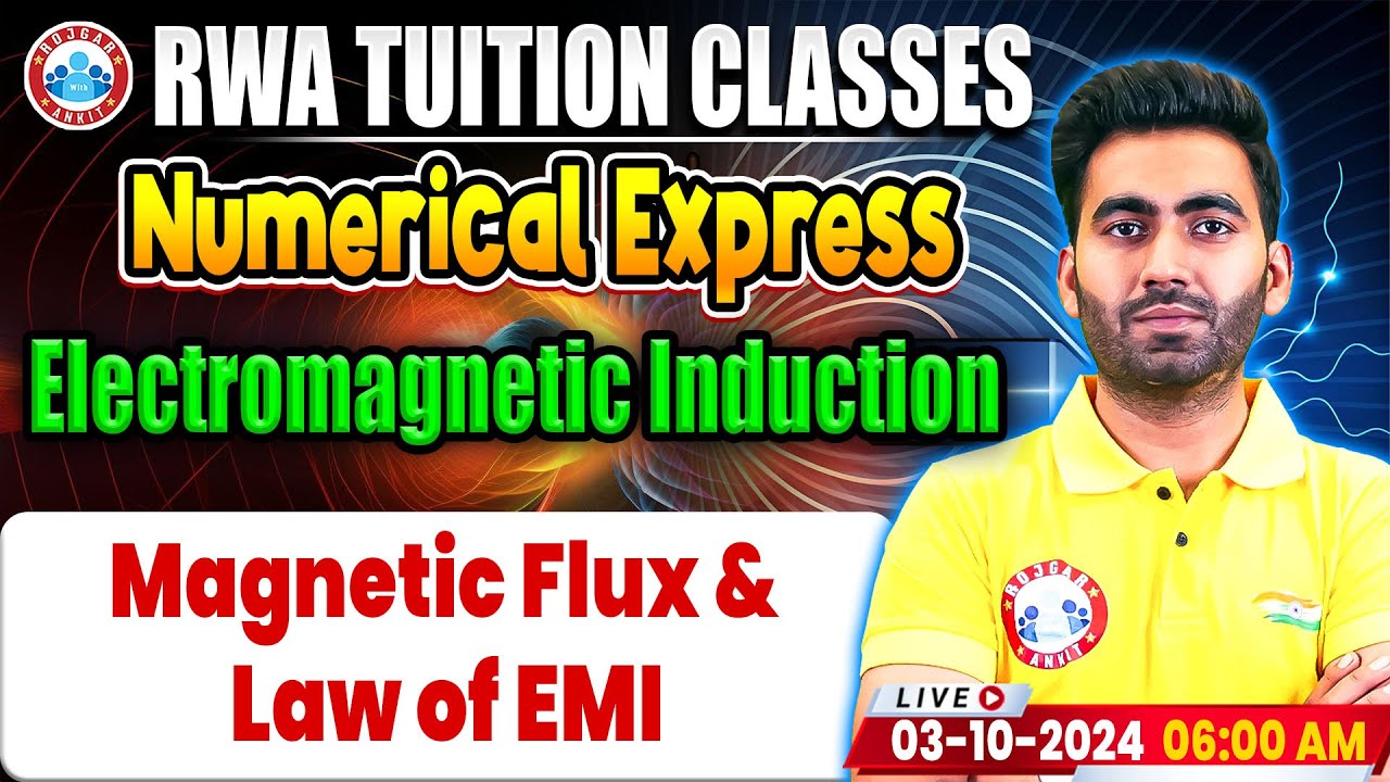 Class 12 Physics Electromagnetic Induction | Magnetic Flux & Law of EMI ...