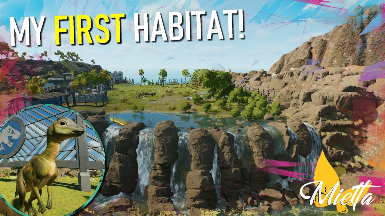 My First Jurassic World Evolution 3 Park! | Parasaur Enclosure Build ...