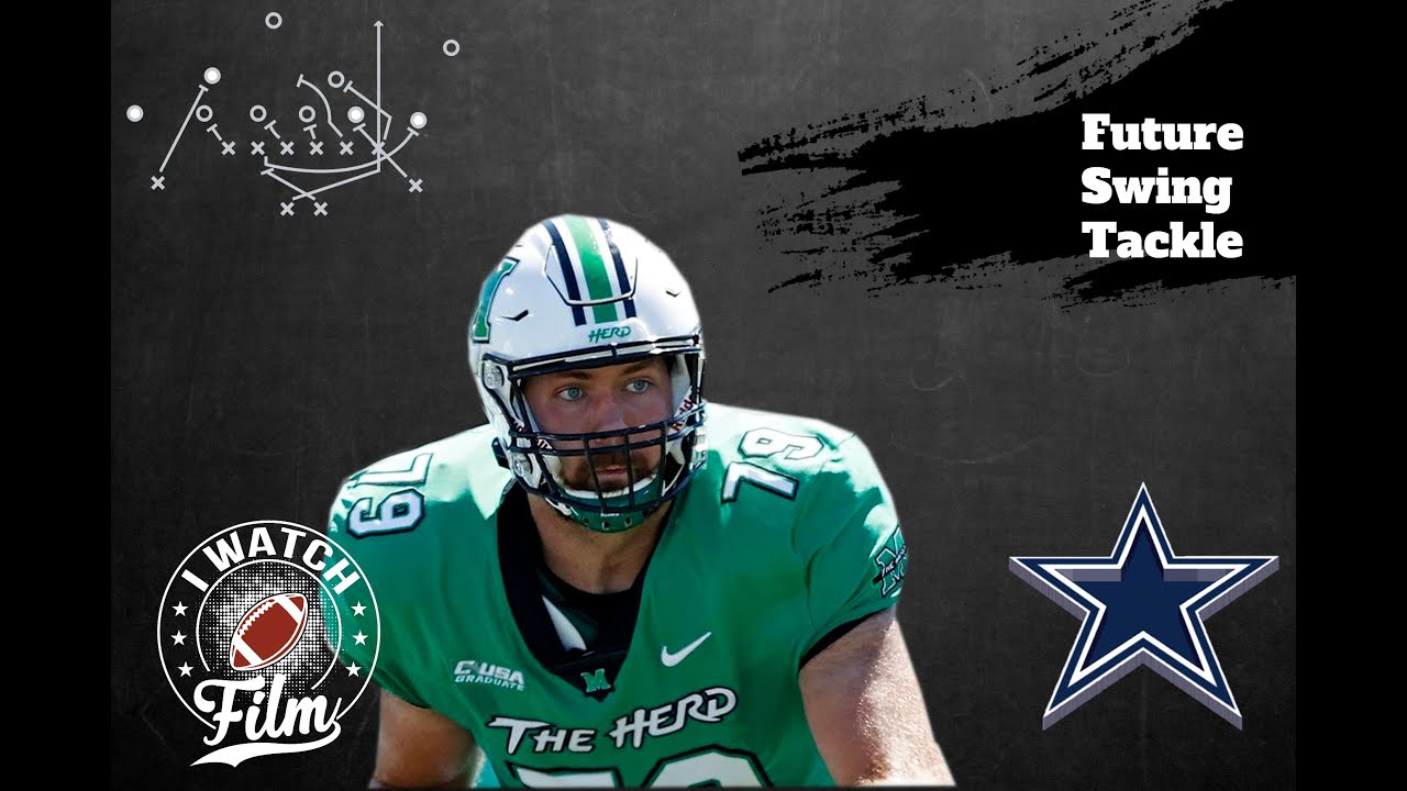 Josh Ball Film Session Dallas Cowboys 4th Roound Tackle - YouTube