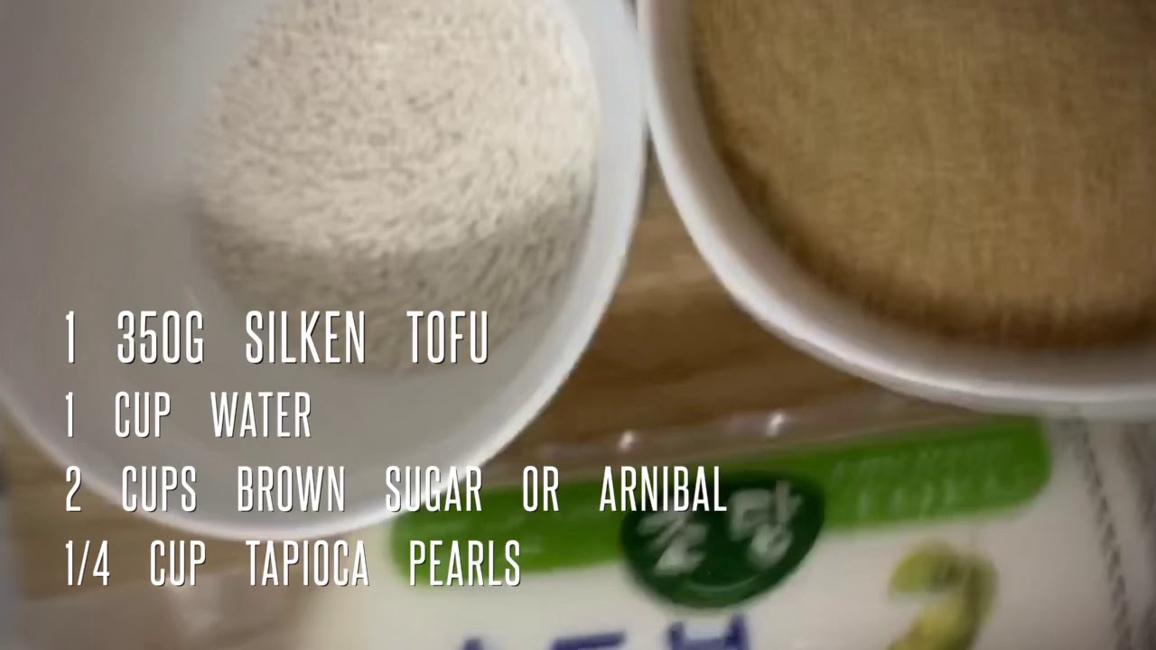 TAHO: FILIPINO SILKEN TOFU WITH SAGO PEARLS AND SYRUP - YouTube