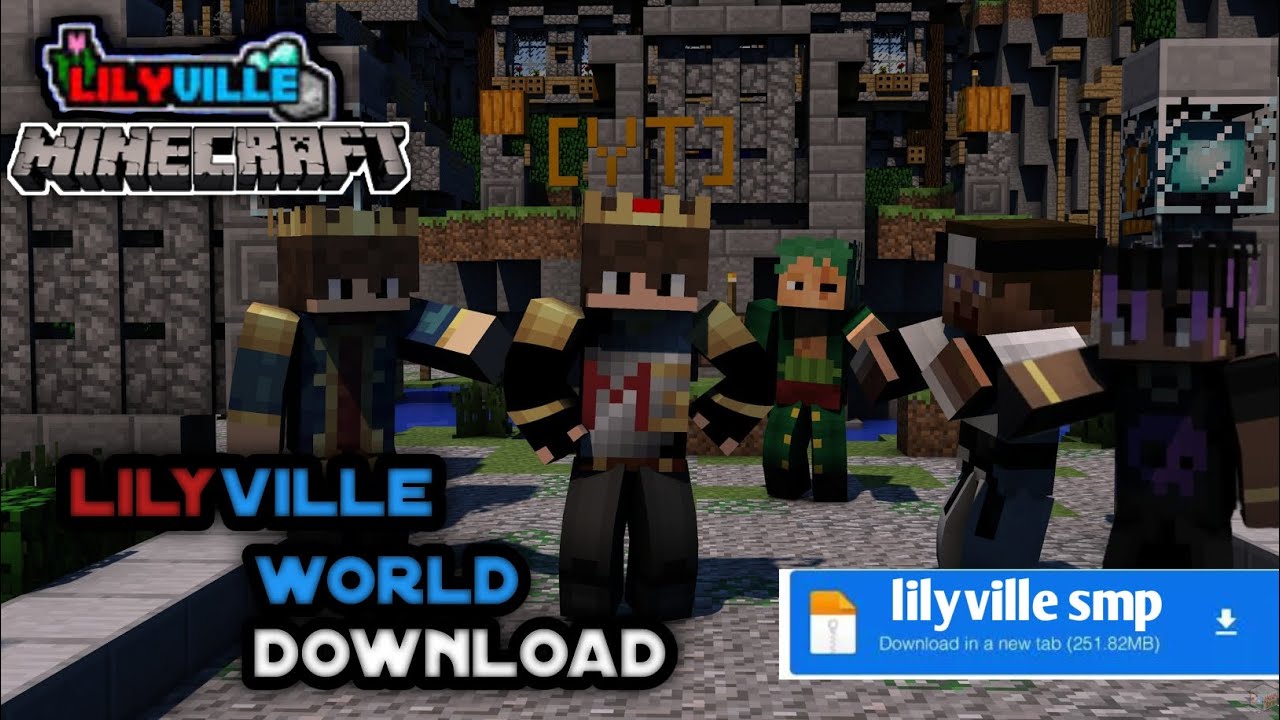 lilyville smp world Minecraft PE/java 1.20+ ||how to download lilyville ...