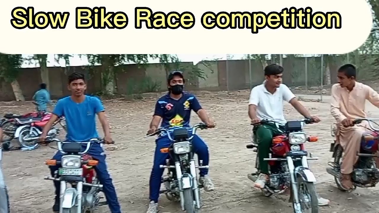 Slow bike race competition || racing game || Pk game show - YouTube