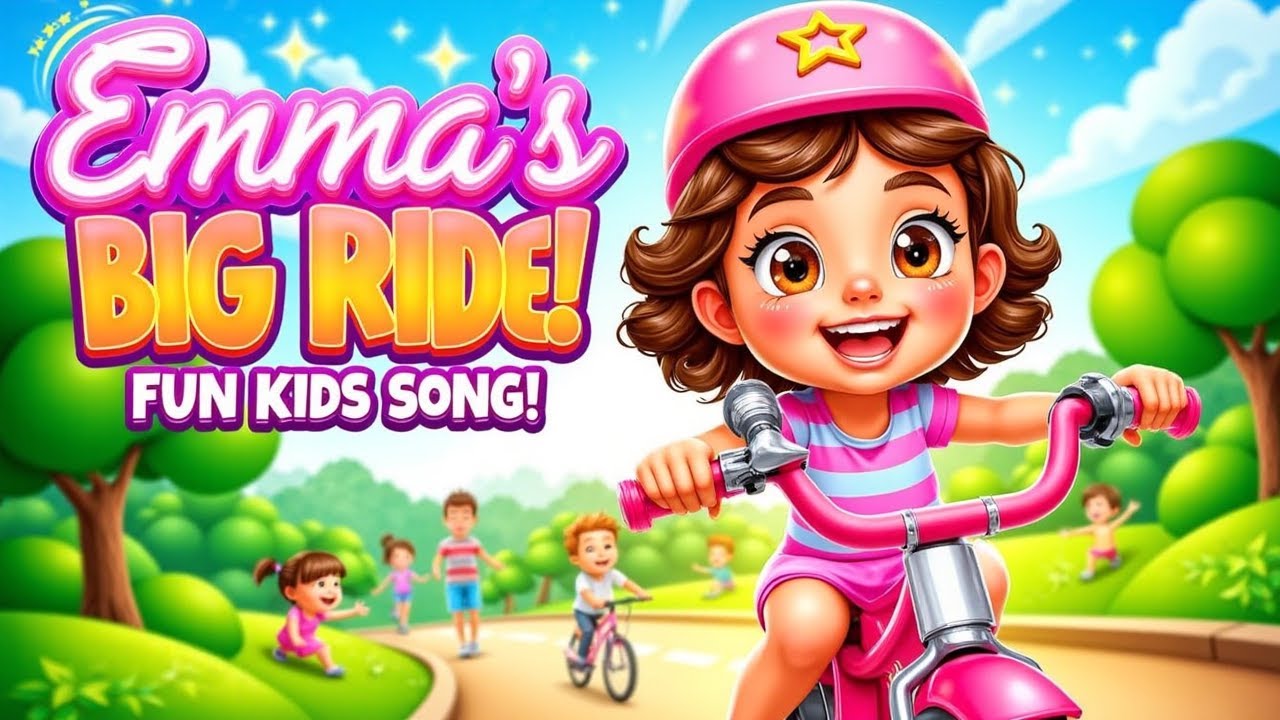 Emma’s Big Ride 🚲 | Fun Kids Song About Learning to Ride a Bike | Motivational Cartoon for ...