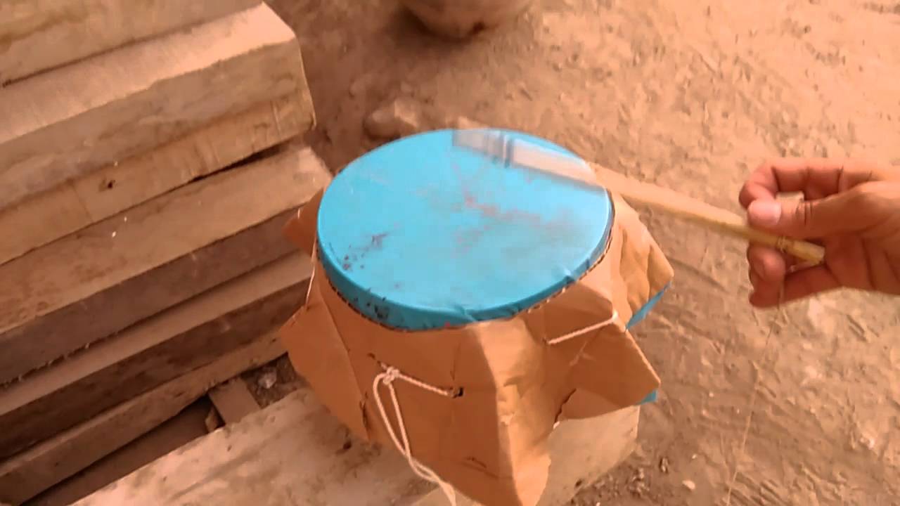 TAMBOR CON MATERIAL RECICLADO-MARCO FLOZU - YouTube