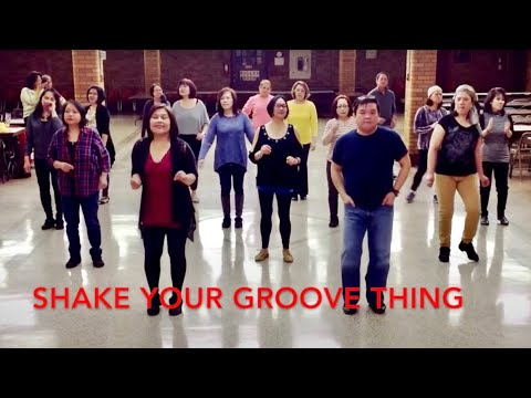 Shake Your Groove Thing Line Dance - YouTube