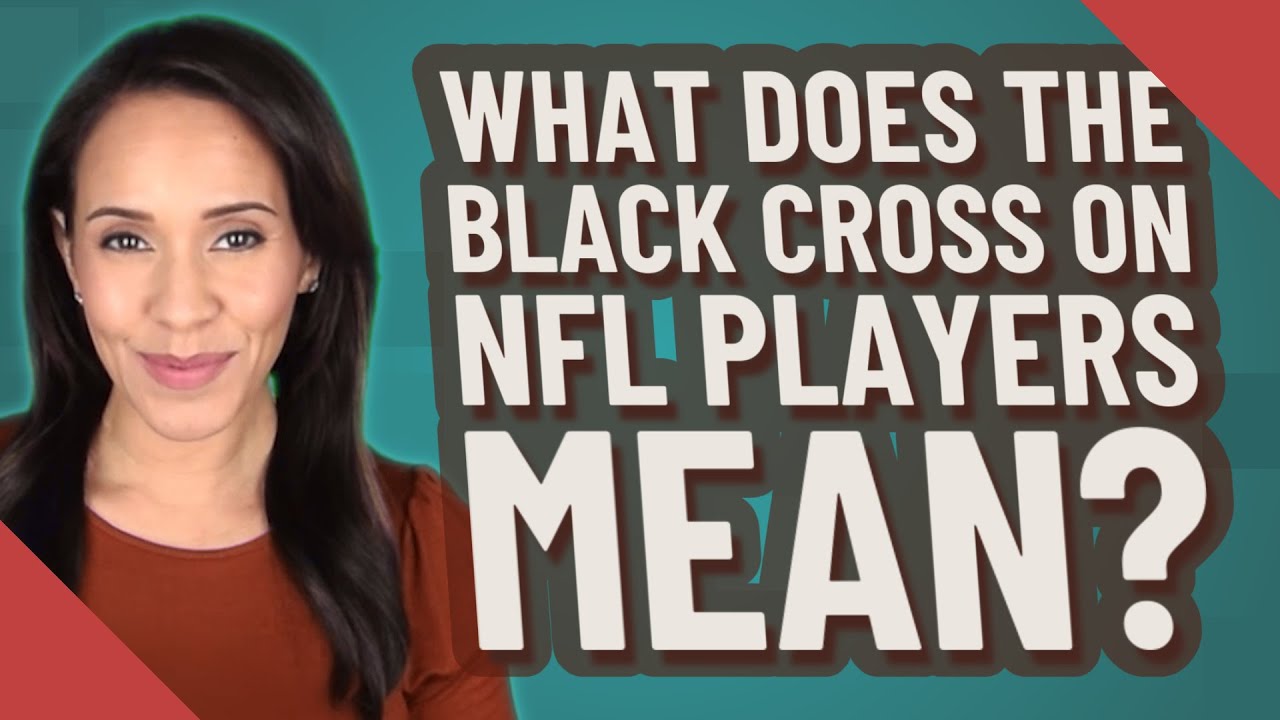 What does the black cross on NFL players mean? - YouTube