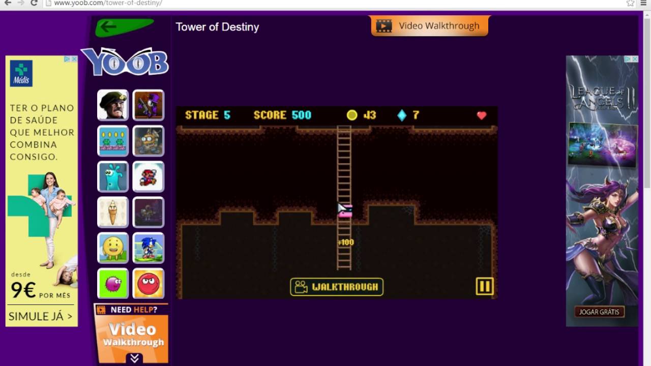 tower of destiny #1 - YouTube