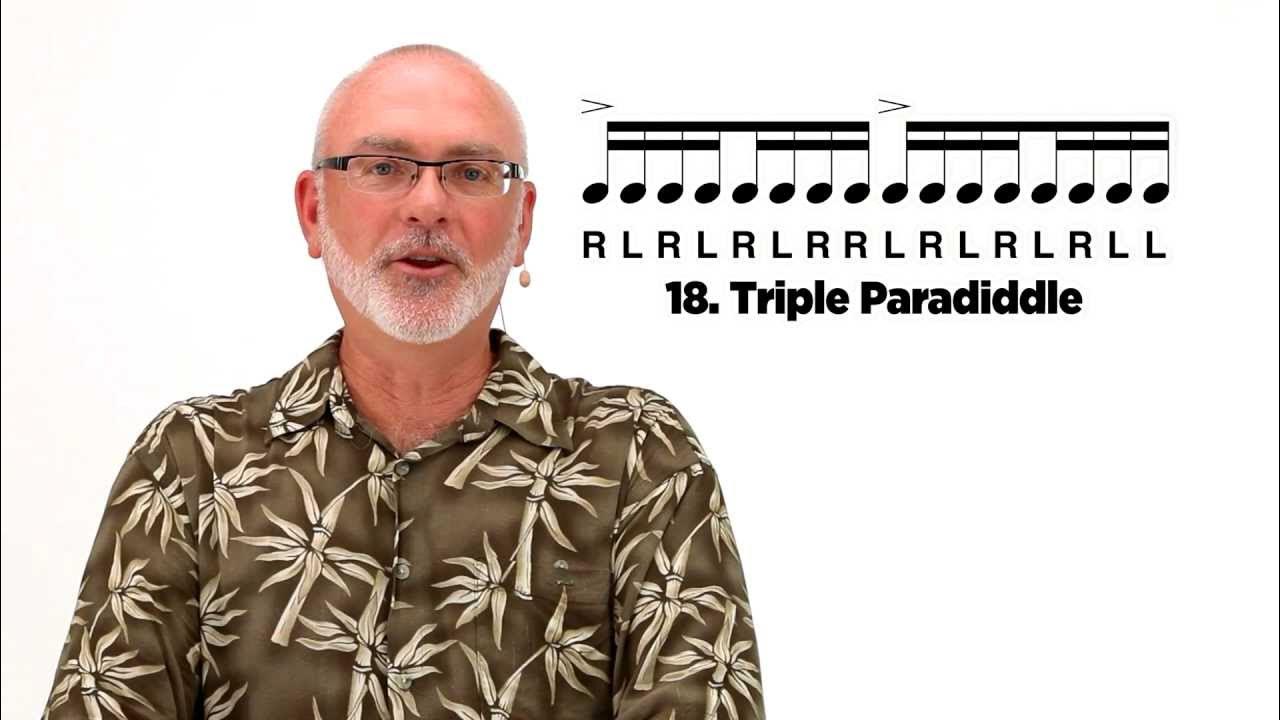 Pearl Drum Rudiments - Triple Paradiddle - YouTube