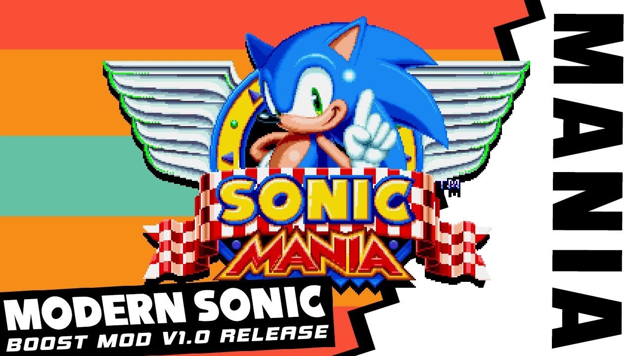 Sonic Mania Modern Sonic w/Boost Mod - YouTube