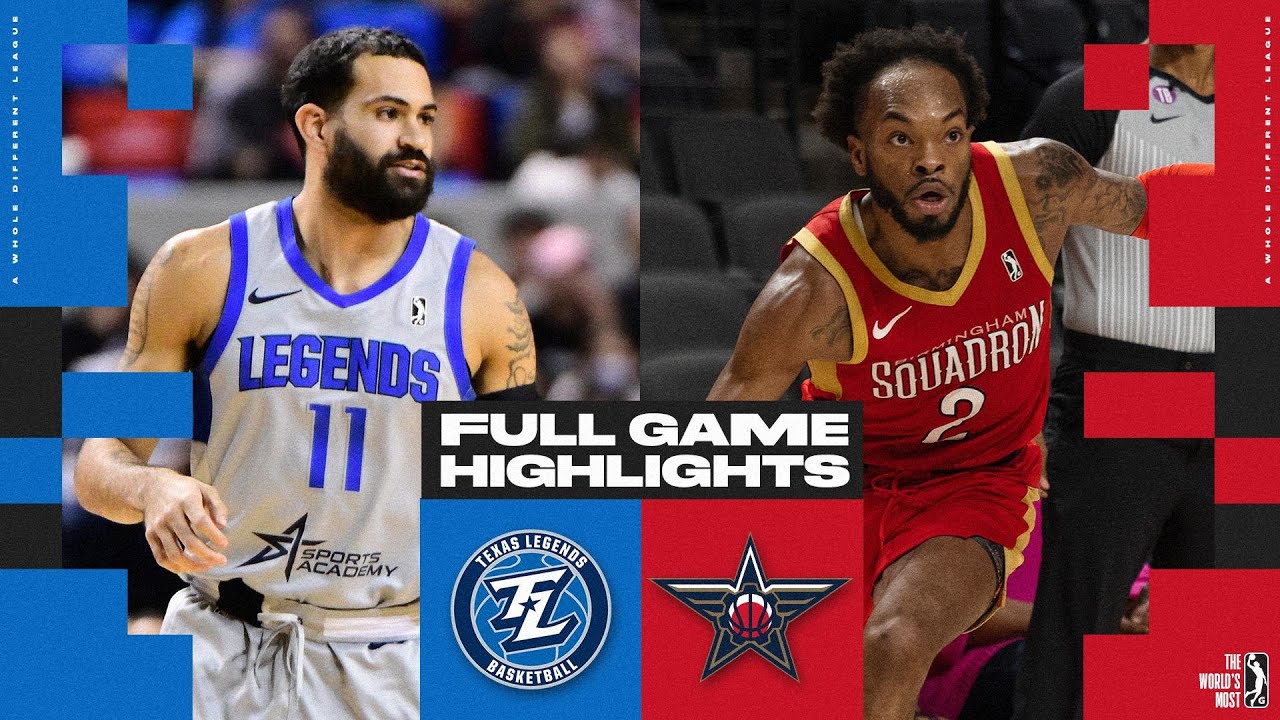 Birmingham Squadron vs. Texas Legends - Game Highlights - YouTube