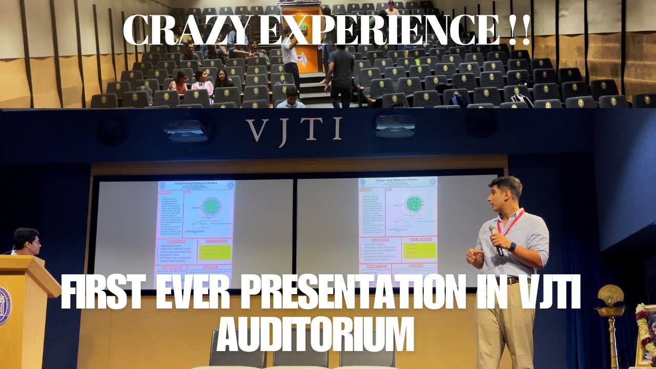 My First Ever Presentation at VJTI Auditorium | Crazy Experience ...