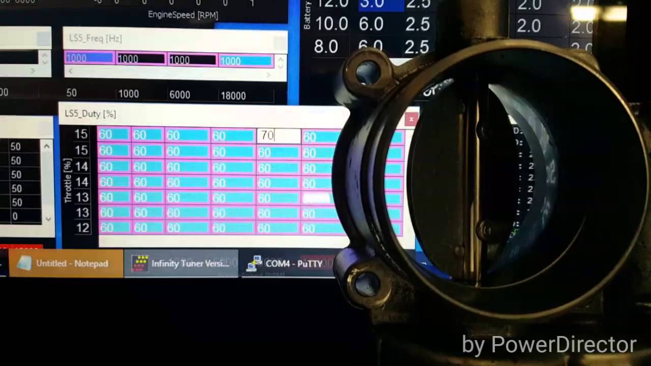 First run, AEM Infinity SC bypass controller testing using LS5 - YouTube