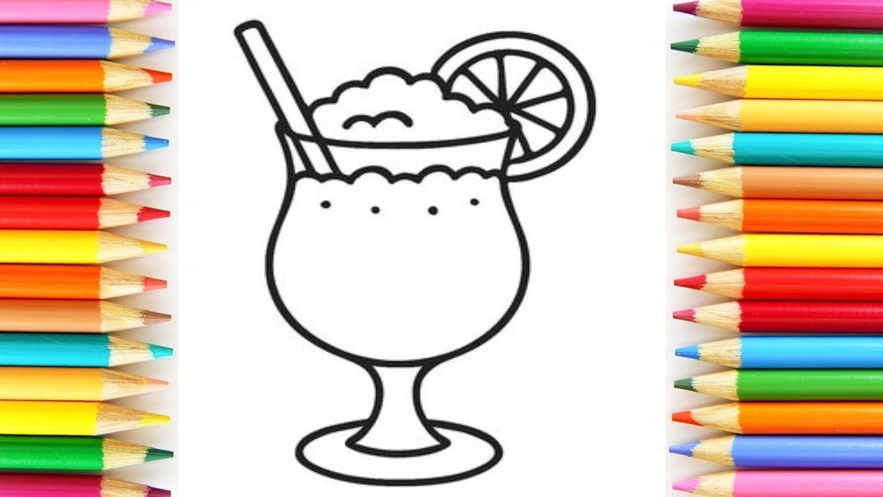 Juice Drawing || easy step by step - YouTube