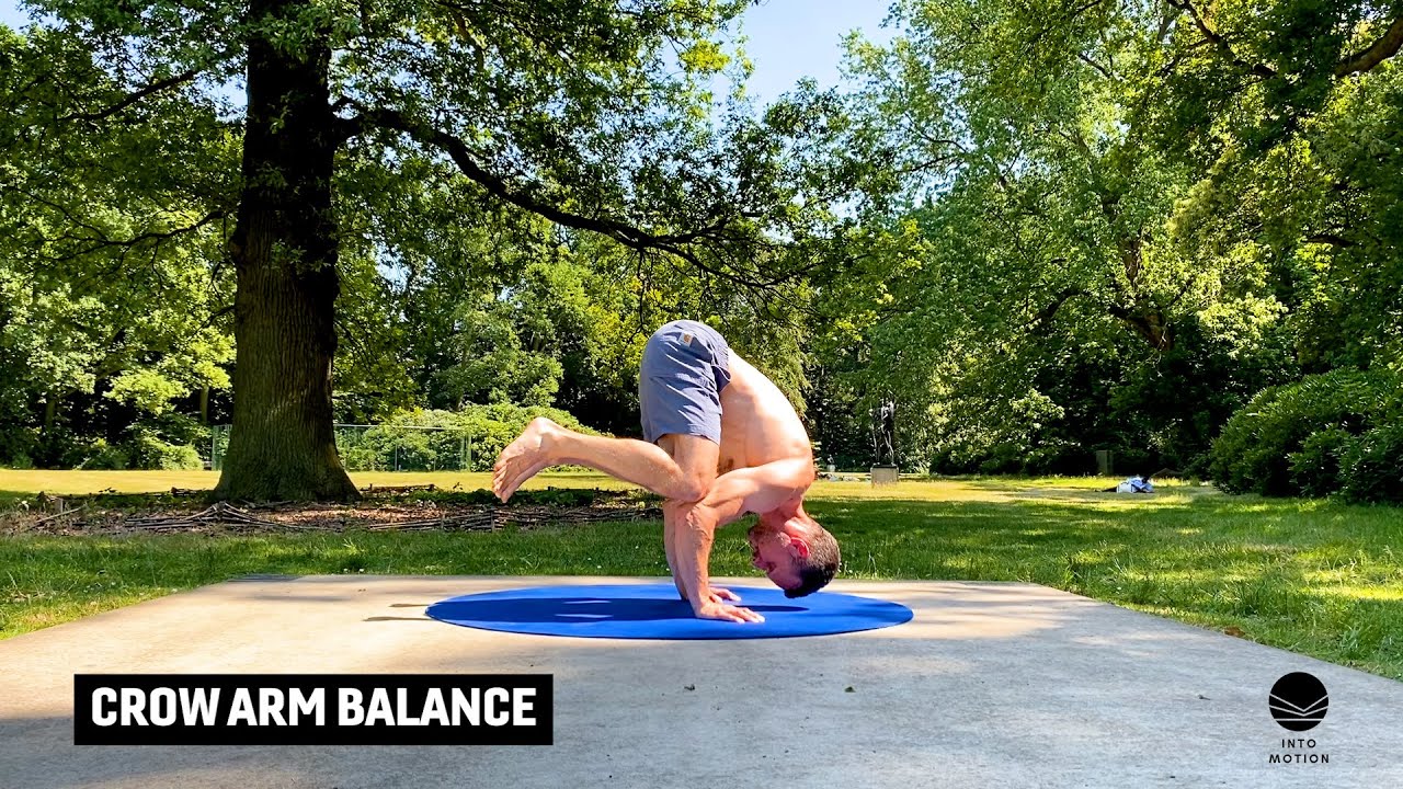 Squat to crow arm balance - Strongflow - YouTube