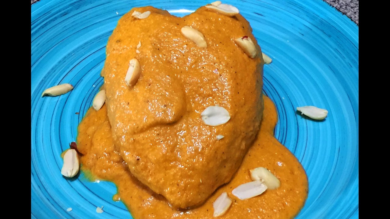 Encacahuatado/pollo en salsa de cacahuate - YouTube