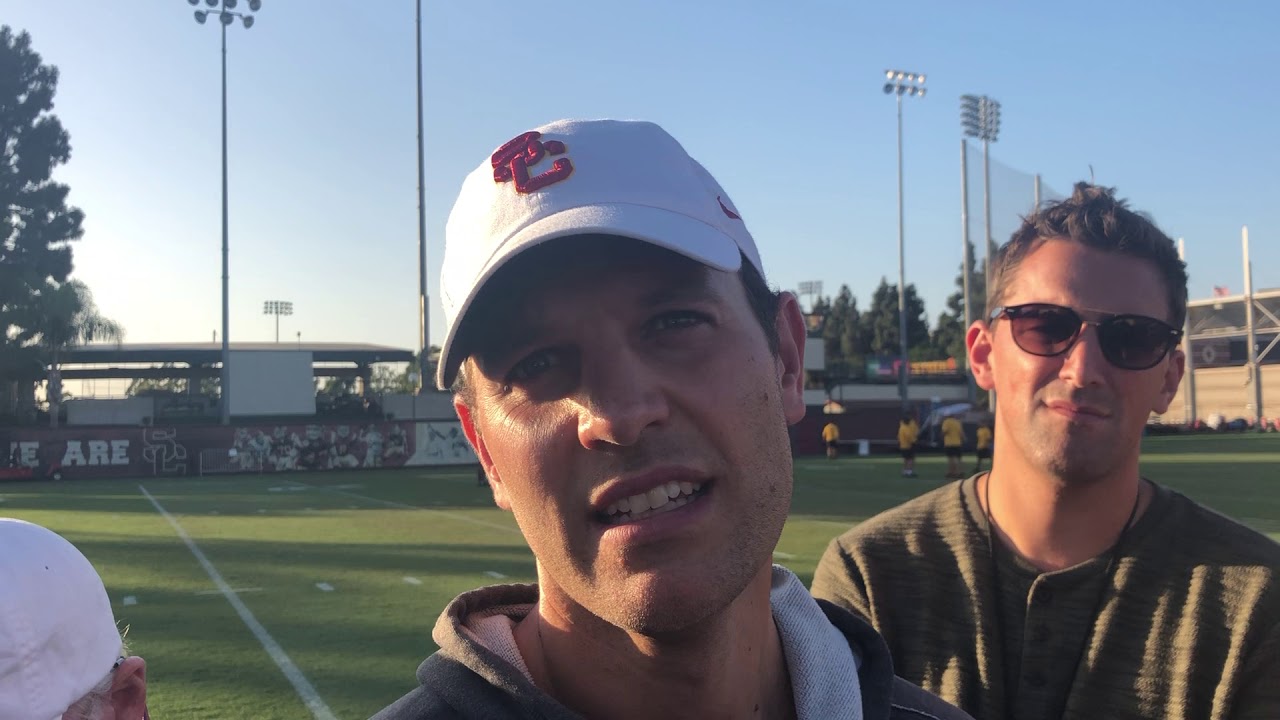 USC OC Graham Harrell on decision making, running game, and more - YouTube