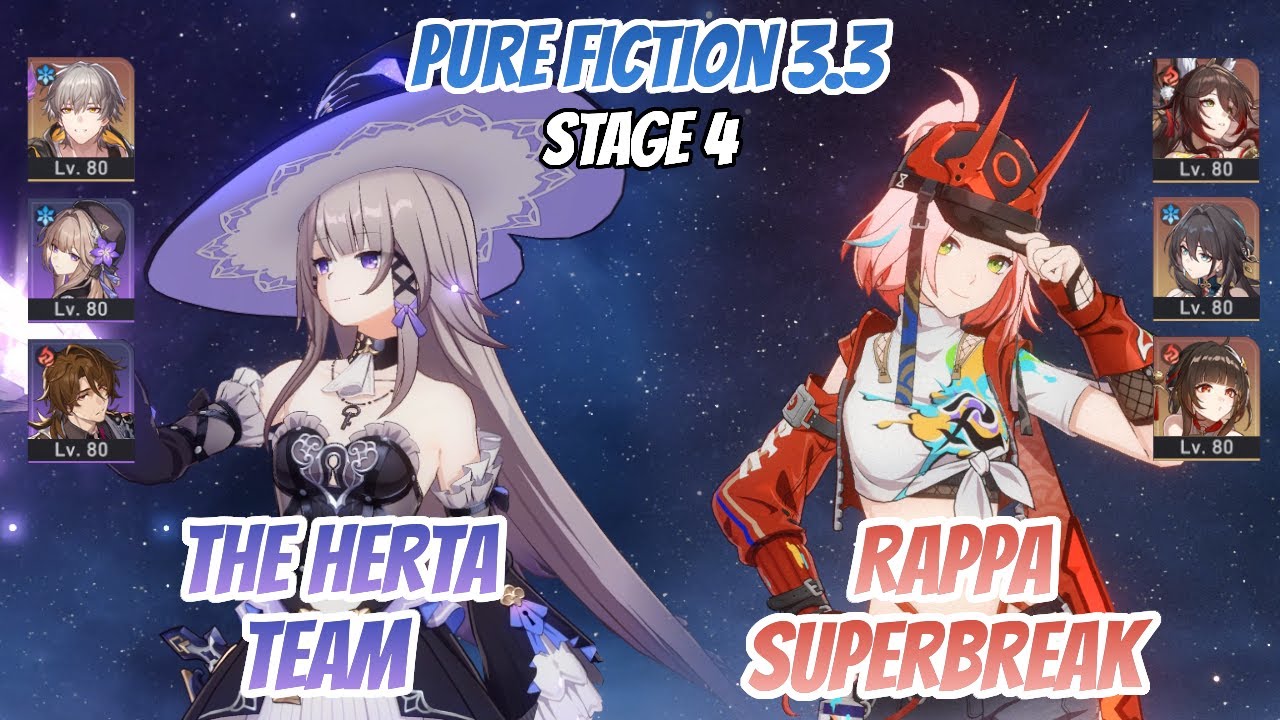 The Herta Team & Rappa SuperBreak Pure Fiction Stage 4 (3 Stars ...