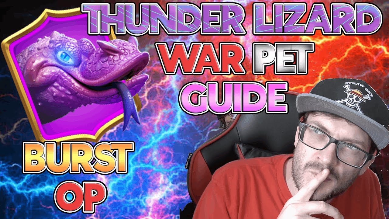 THUNDER LIZARD! FULL WAR PET BREAKDOWN! Skills, Attributes & Hero ...