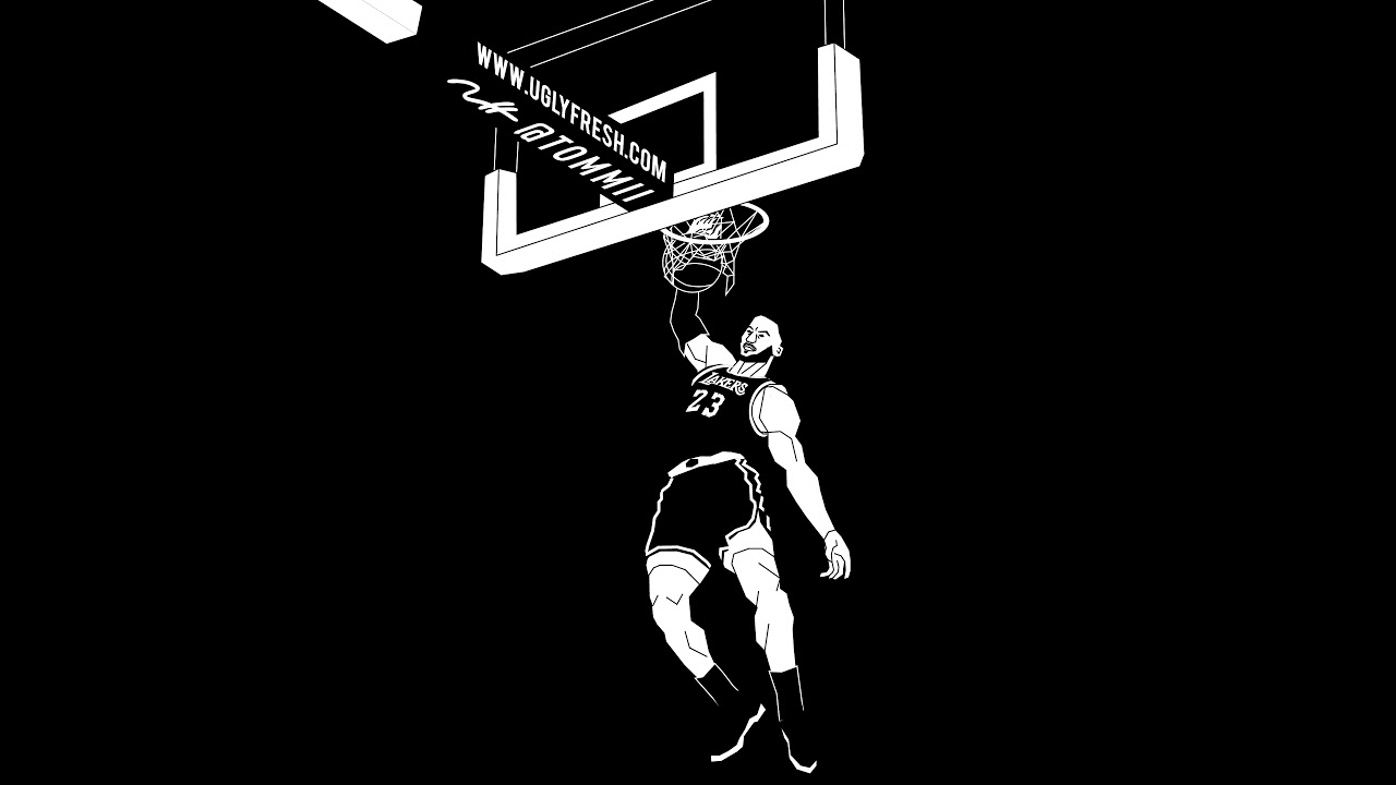 Lebron James LA Lakers Animation by Tommii Lim! - YouTube