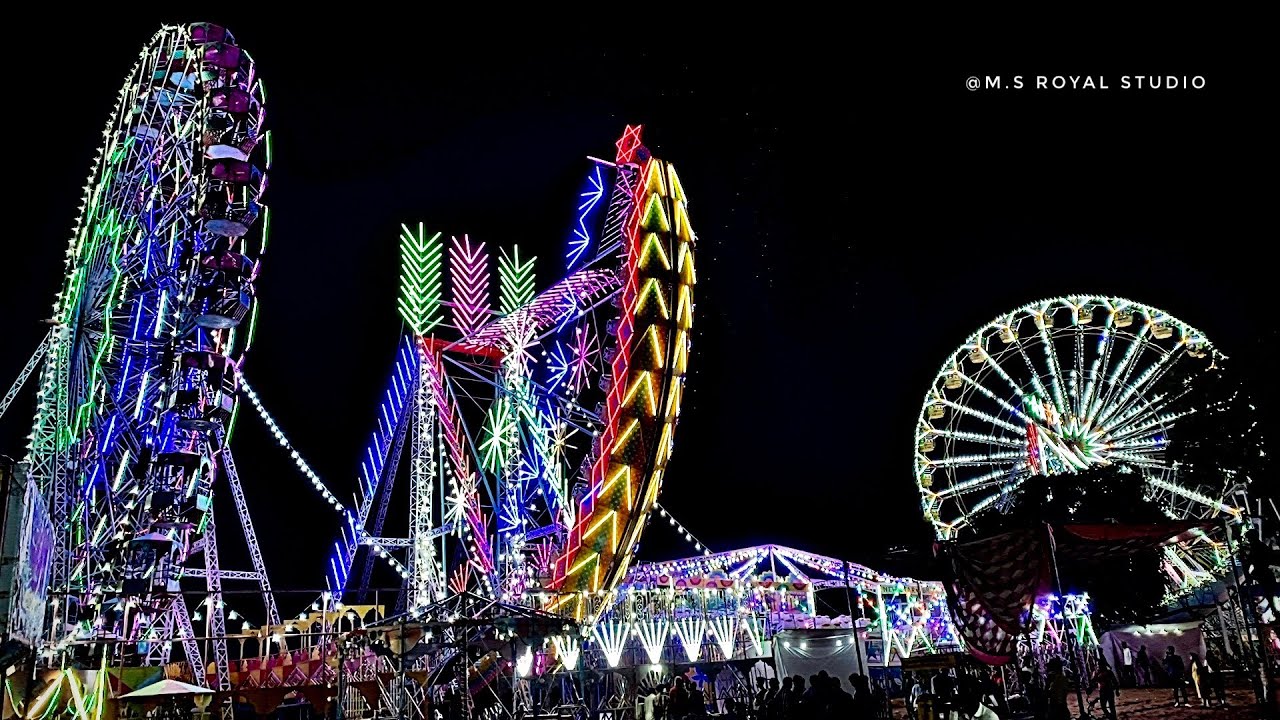 पुष्कर मेले में सजी प्रदर्शनीया और झूले 🤭 !!पुष्कर मेले में लगा सबसे ...