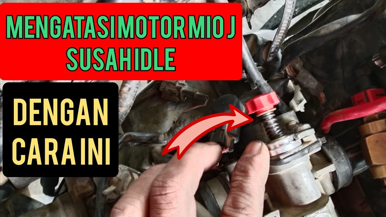 cara mengatasi motor susah idle lamsam terlalu besar di mio j#fyp - YouTube