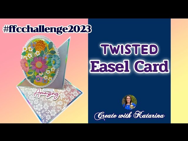 Twisted Easel Card Template Framed Florets Twisted Easel Card For MMM