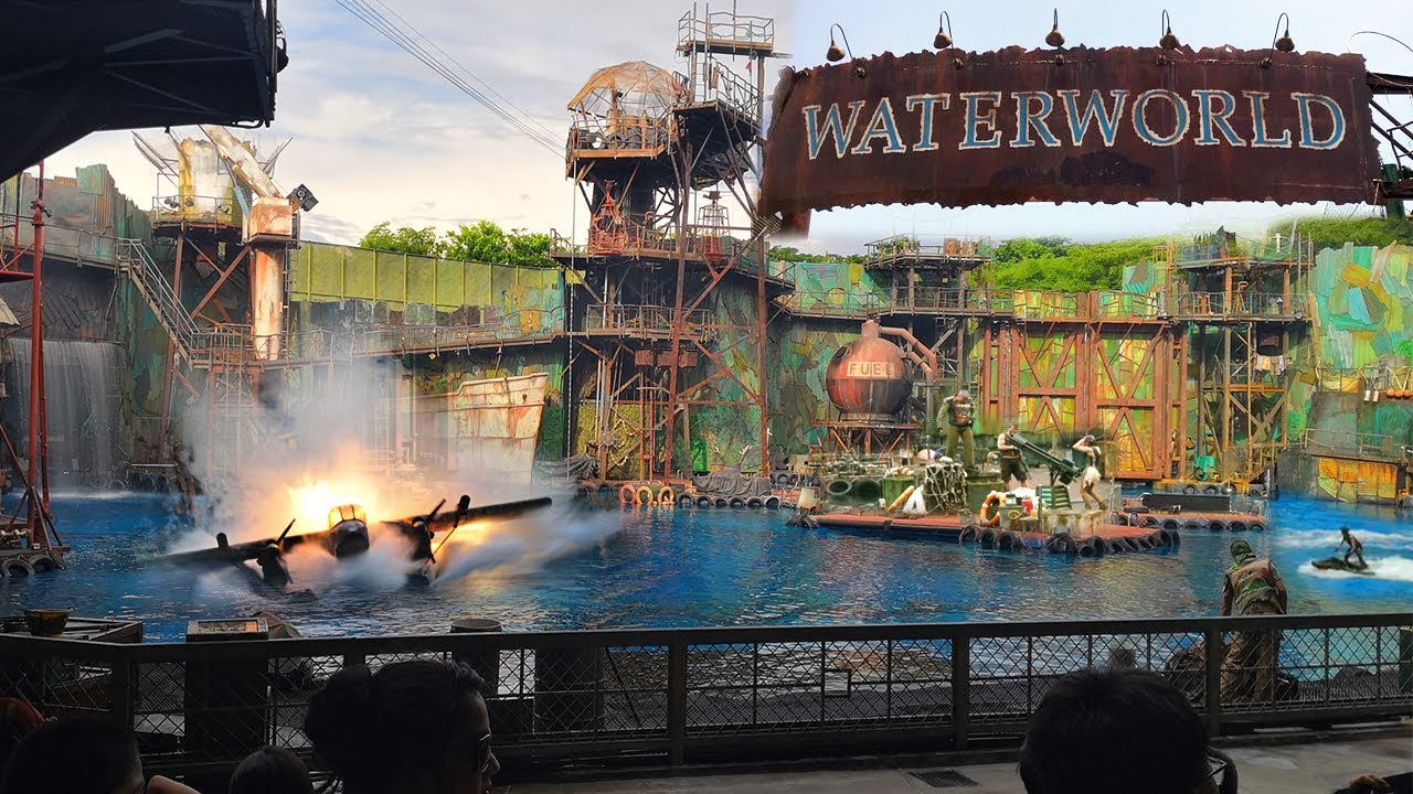 WaterWorld Stunt Show | Universal Studios Singapore | PKS Dreams - YouTube