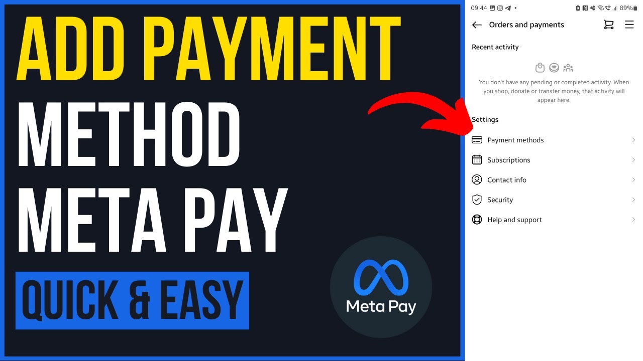 How to Add Payment Method on Meta Pay (2024) - YouTube