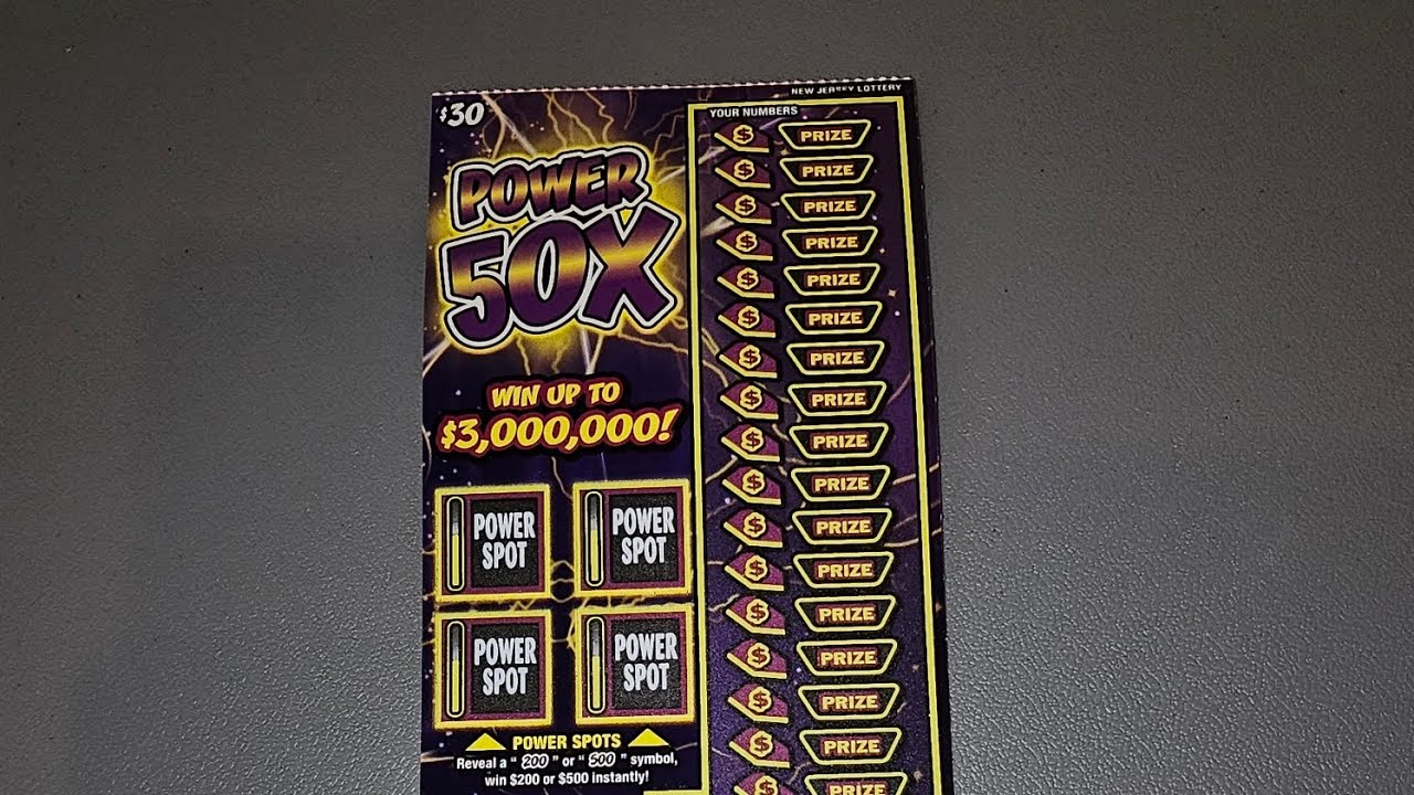 2 Tickets $30 Power 50X NJ Lottery Scratch Off Tickets - YouTube