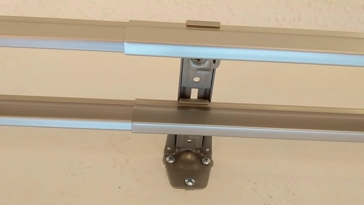 Double Traverse Rod, Pleated Drapes and Sheers - YouTube