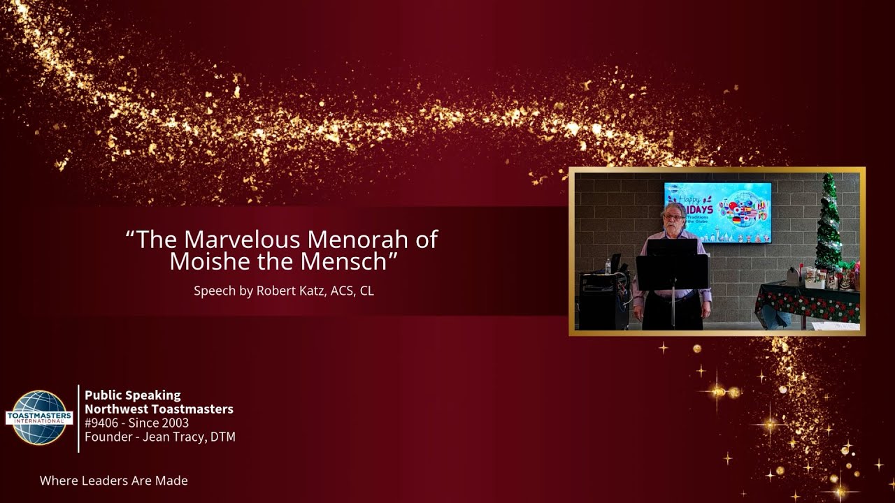 "The Marvelous Menorah of Moishe the Mensch" by Robert Katz, ACS, CL ...