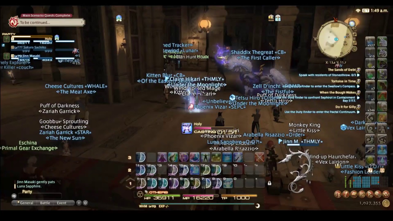 Final Fantasy XIV Helping a friend cap her WAR - YouTube