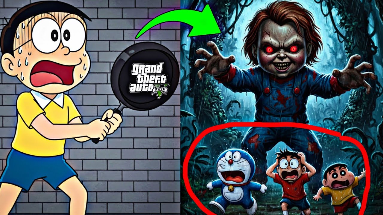 NOBITA Finds a SECRET Killer Doll in GTA 5! (Chucky GTA 5 Mod ...