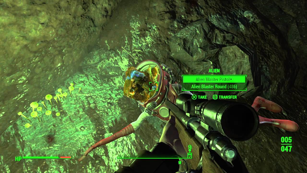Fallout 4 alien!!!! - YouTube